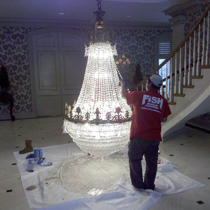 Chandelier Cleaning - Fish Window Cleaning State College, Altoona ...